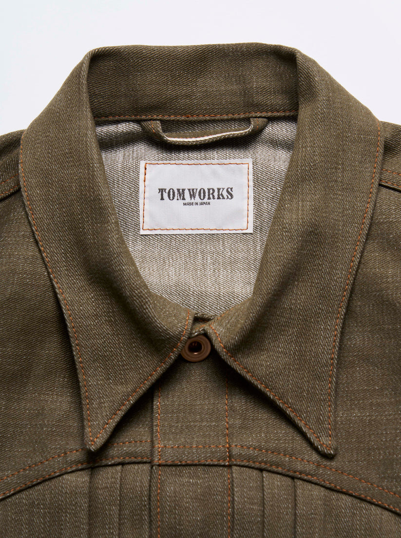 SPIKY THREE TACK JACKET-indigo- – Tomworks